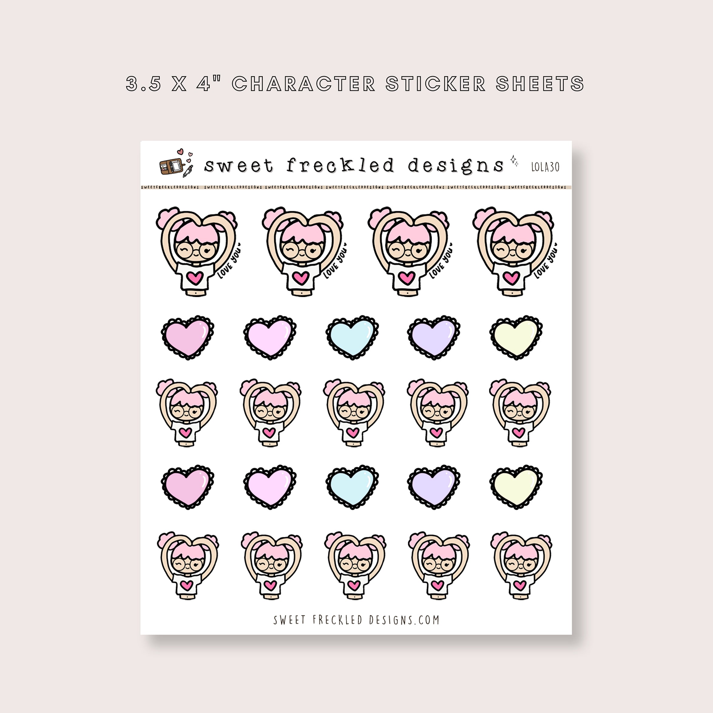 Lola Loves You Stickers – Soft Paper Studio